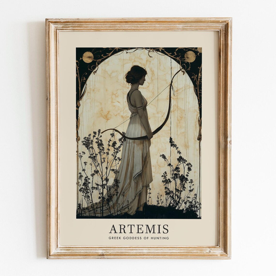 Alphonse Mucha Art Nouveau Print Home Decor, Artemis Greek Goddess Of ...