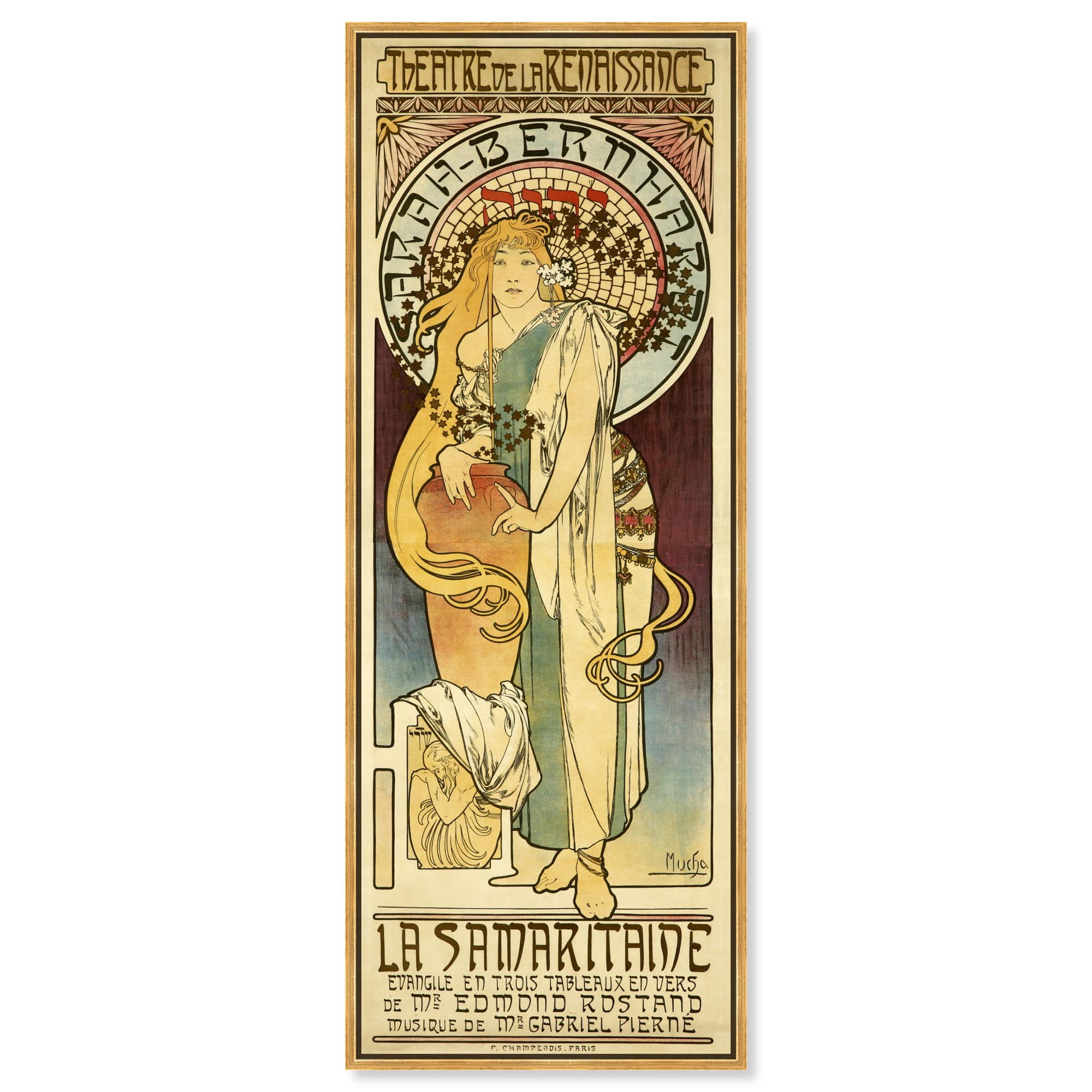 Alphonse Mucha - La Samaritaine Panoramic Canvas Vintage Wall Decor by ...
