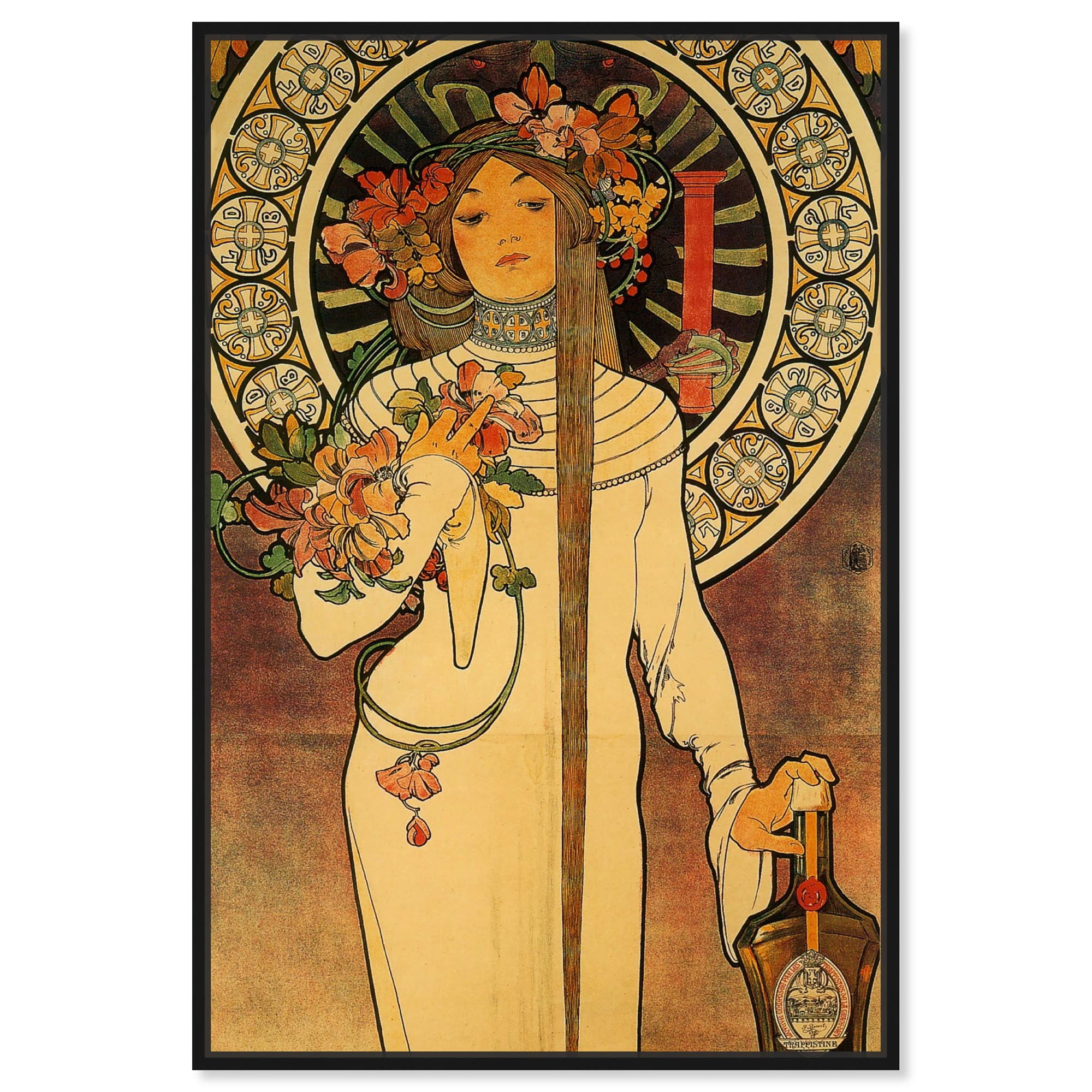 Alphonse Mucha - La trappistine Canvas Nouveau Art Prints by Art Remedy ...
