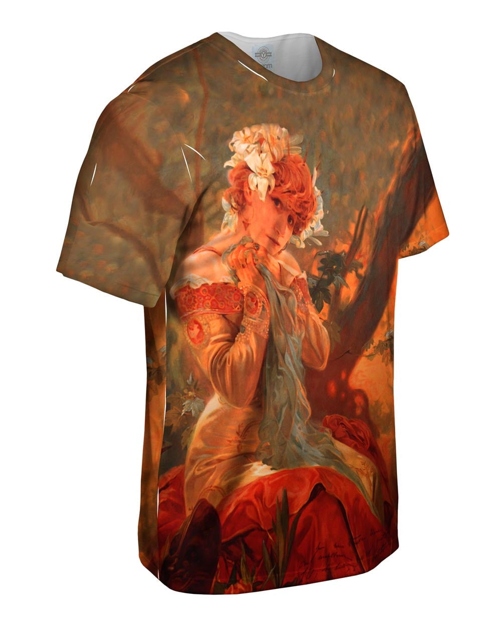 Alphonse Mucha - Lefevre Utile 1903 Mens T-Shirt All Over Print ...
