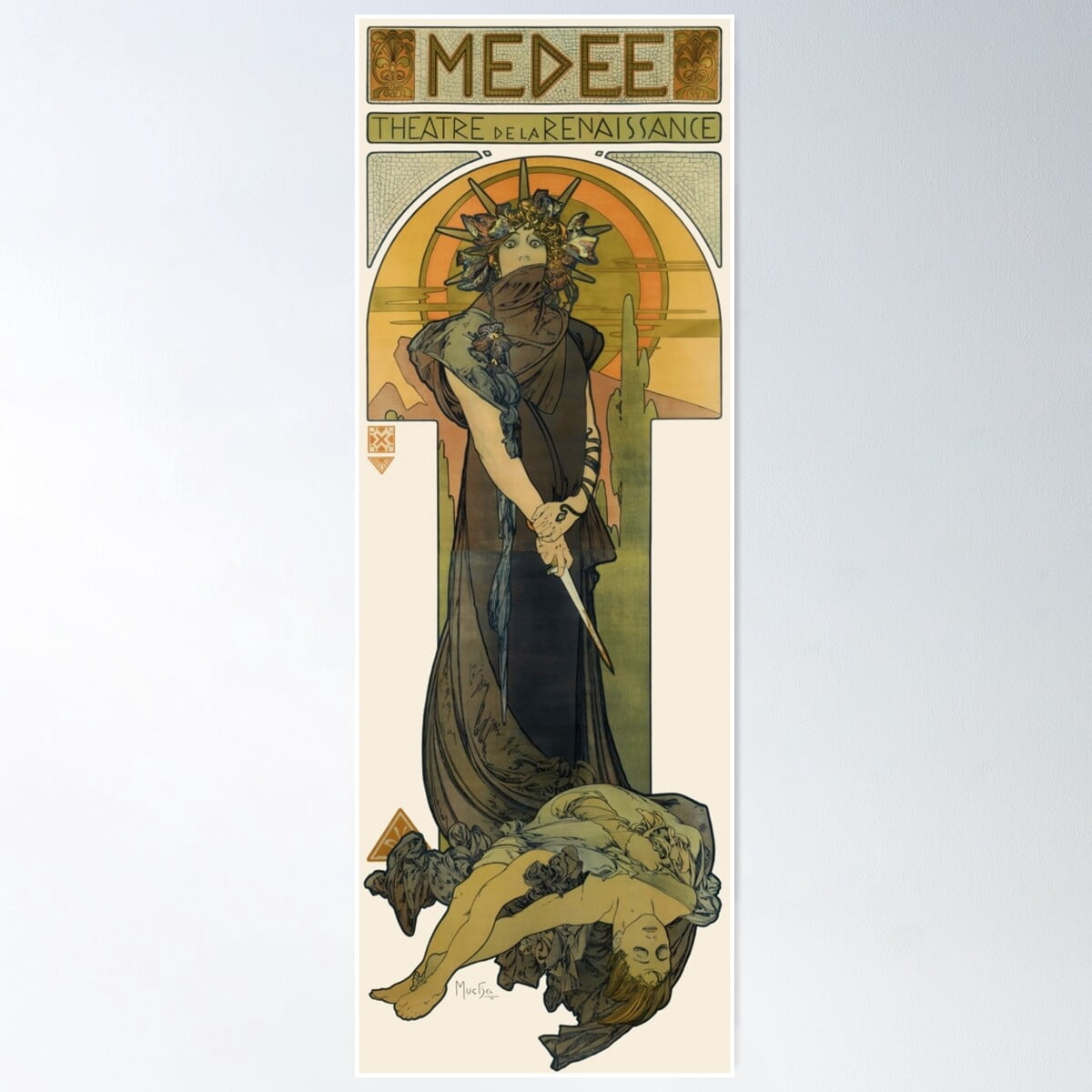 Alphonse Mucha - Mã©Dã©E, 1894 Poster Wall Art, Modern Wall Decor For ...