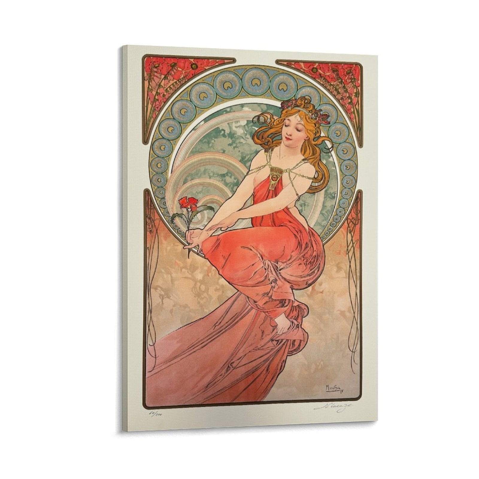 Alphonse Mucha Painting Poster Decorative Painting Canvas Wall Art ...