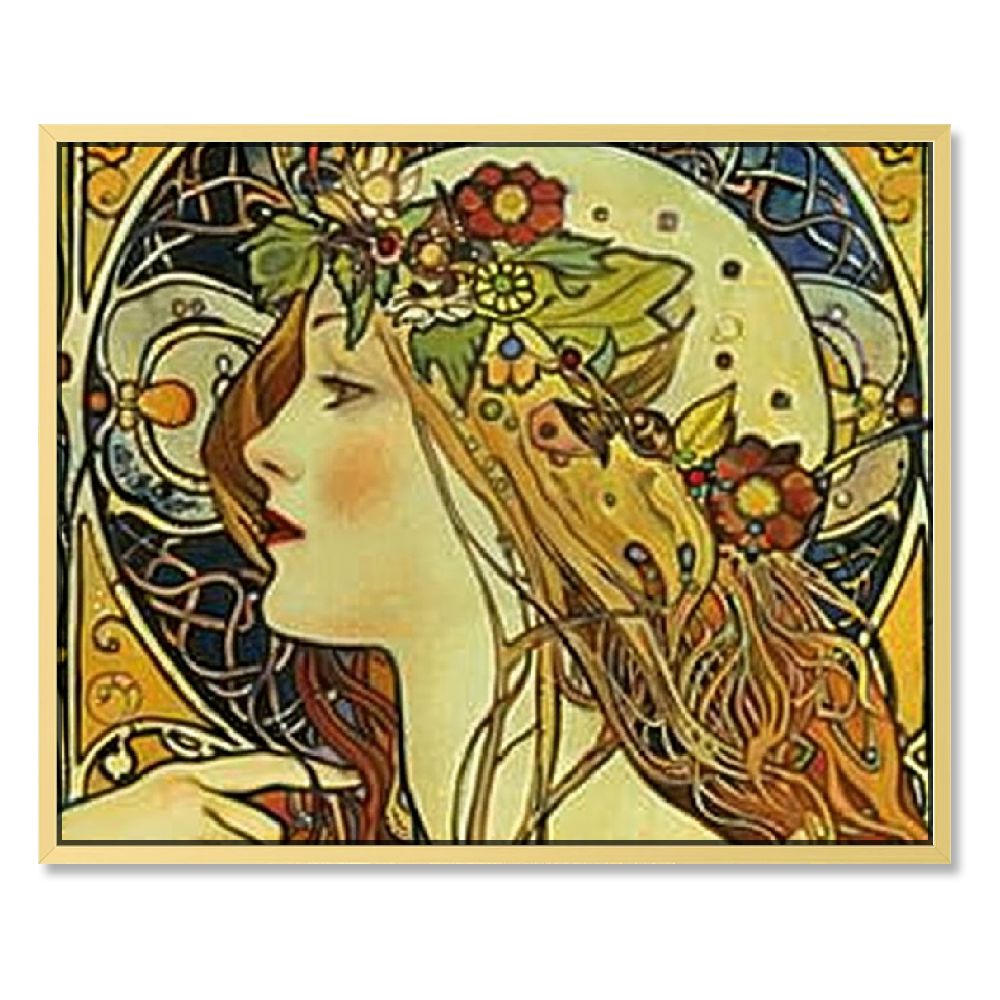 Alphonse Mucha Poster Print - Old Master Painting Poster Vintage Canvas ...