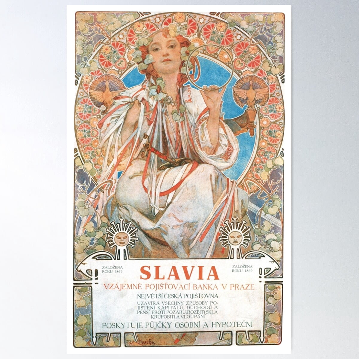 Alphonse Mucha - Slavia 1907 - Poster Poster Wall Art, Modern Wall ...