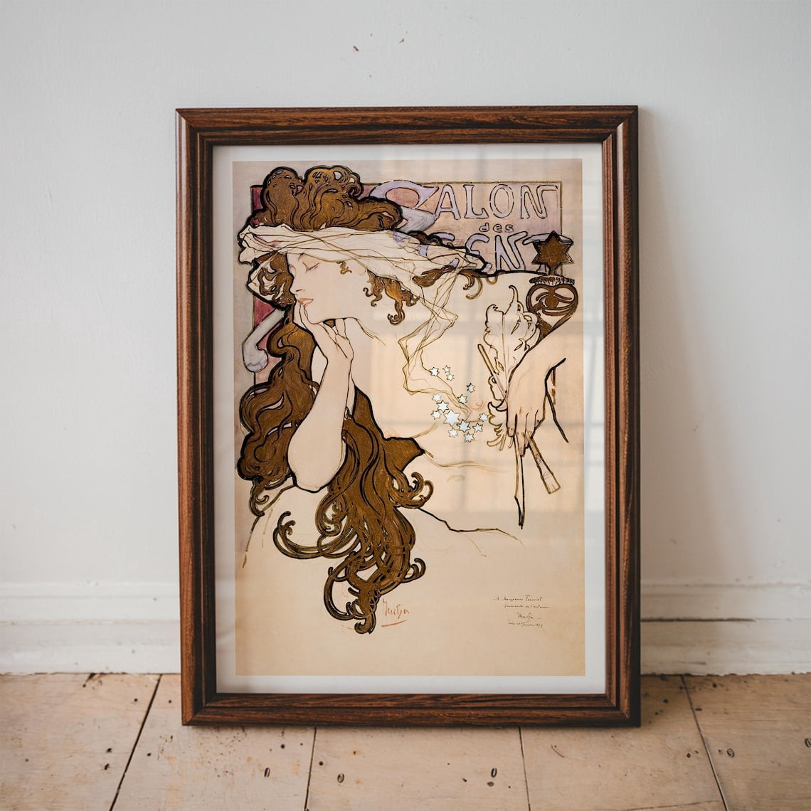 Alphonse Mucha Vintage Fine Art French Museum Housewarming s, Unframed ...