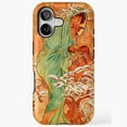 Alphonse Mucha Winter Season Elegant Art Nouveau iPhone Case 17 to 11 ...