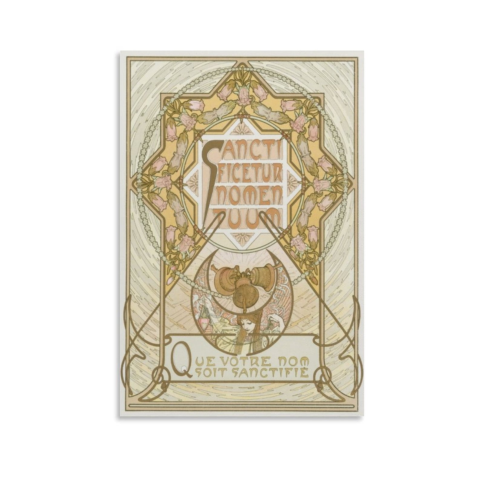 Alphonse Mucha Your Name Is Sanctified Canvas Wall Art Poster ...
