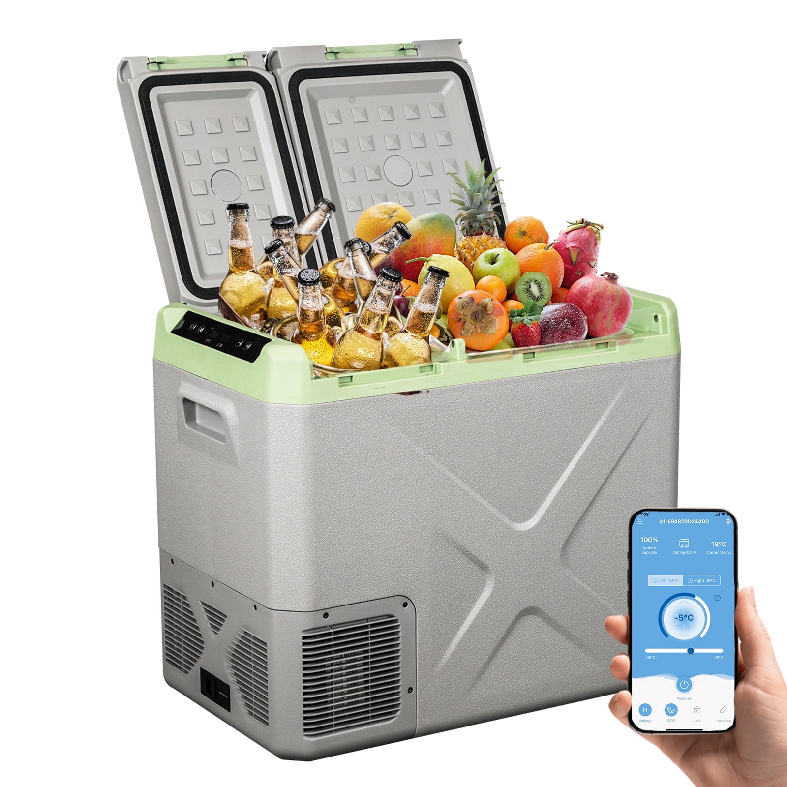 Alpicool XD55 Portable Fridge 12 Volt Car Refrigerator 42 Quart Fast ...