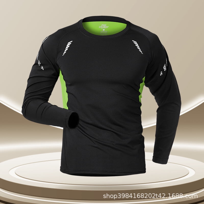Alpinario Men's Long Sleeve Compression Shirt, Dry Fit Sport Baselayer ...