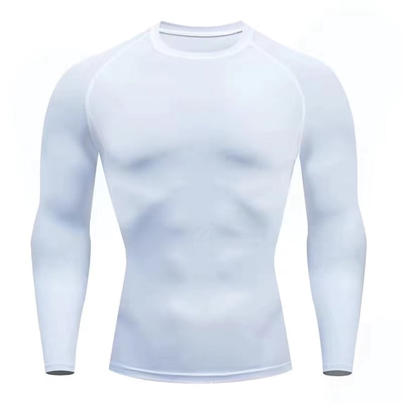 Alpinario Men's Long Sleeve Compression Shirt, Dry Fit Sport Baselayer ...