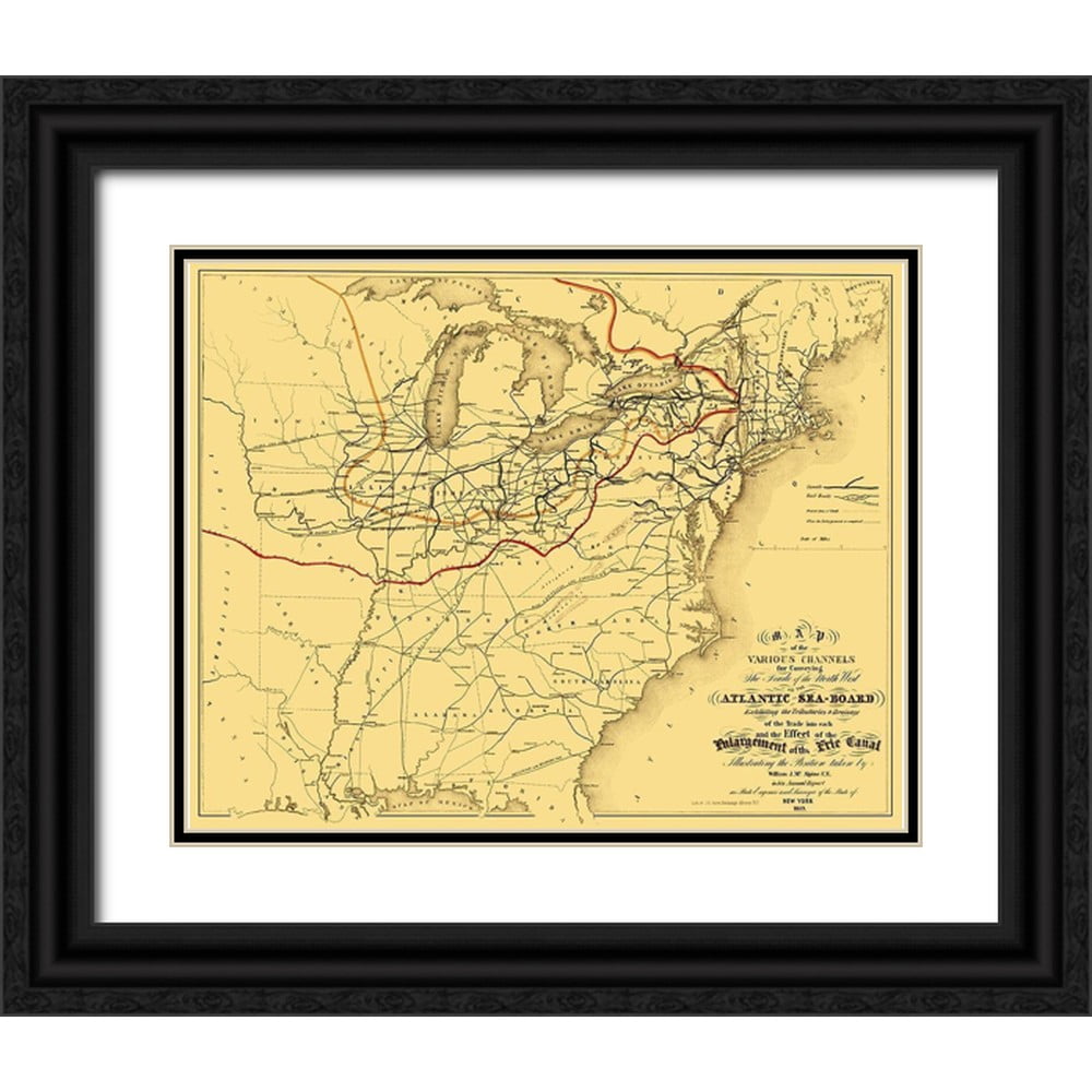 Alpine 18x15 Black Ornate Wood Framed with Double Matting Museum Art ...