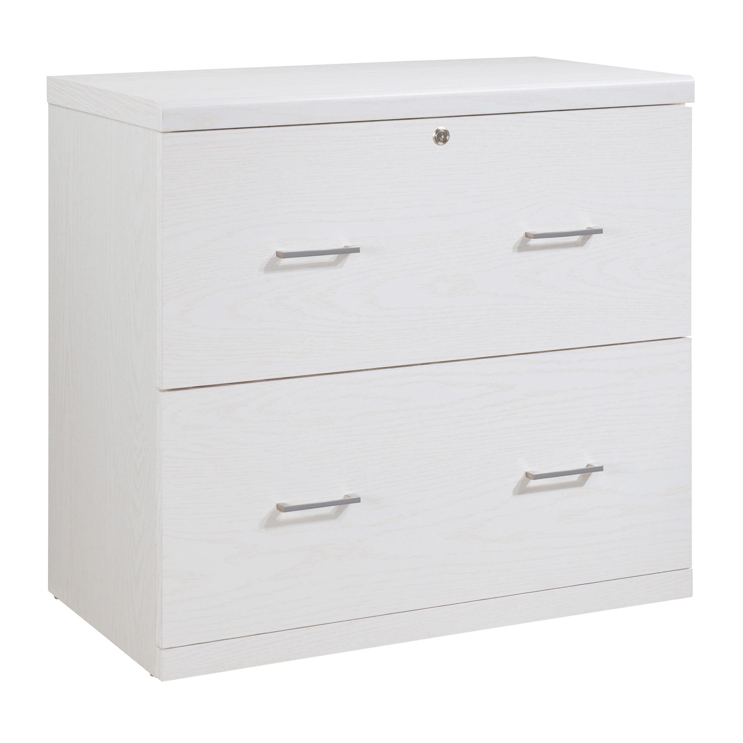 Alpine 2-Drawer Engineered Wood Lateral File with Lockdowel in White ...
