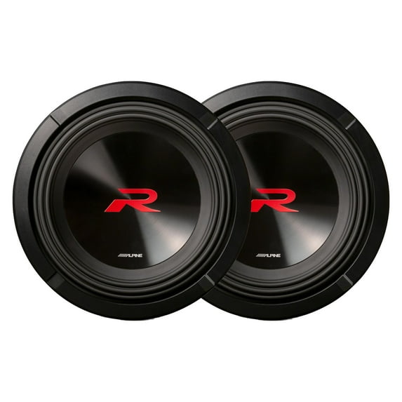 Alpine 2-R2-W10D4 Next-Generation 10" R-Series Subwoofers with Dual 4 ...