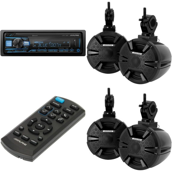 Alpine (2) SPV-65RGB-CAN 6.5” Cage-Mounted Universal Weather-Resistant ...