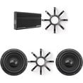 Alpine (2) W10S4 10-Inch Bass Subwoofer w/ KTE-10PG Grills & KTA-200M ...