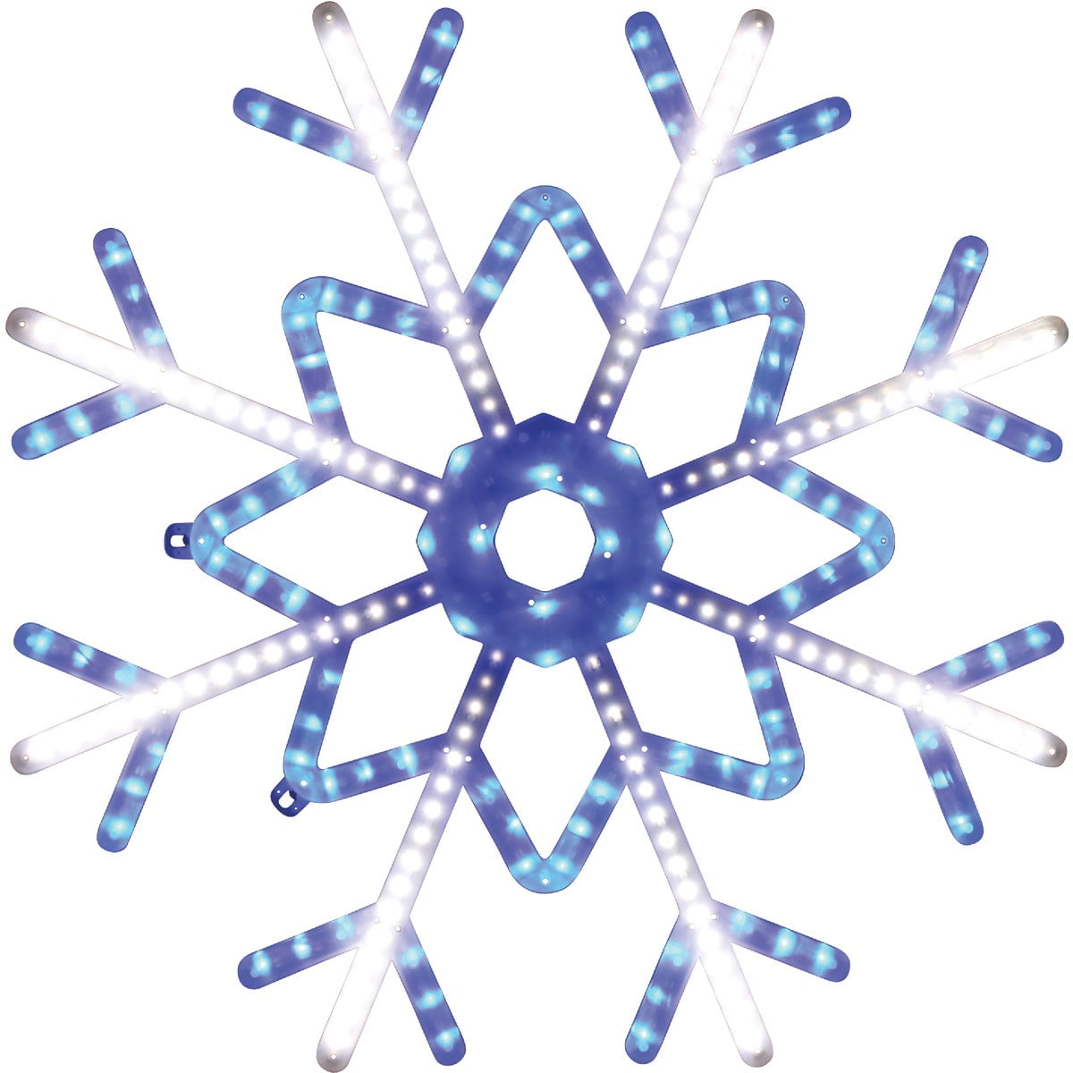 Alpine Christmas House Display: 39 In. Cool White & Blue Motion LED ...