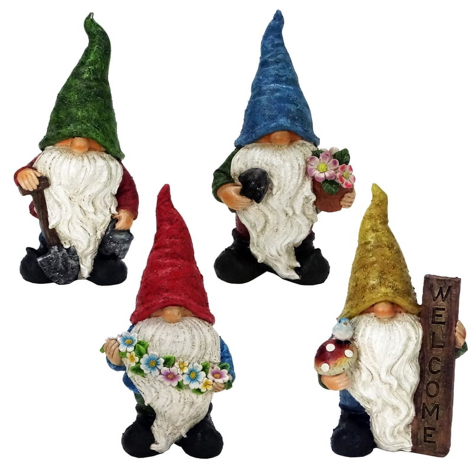 Alpine Polyresin Assorted 12 in. Gnome Garden Statue - Walmart.com
