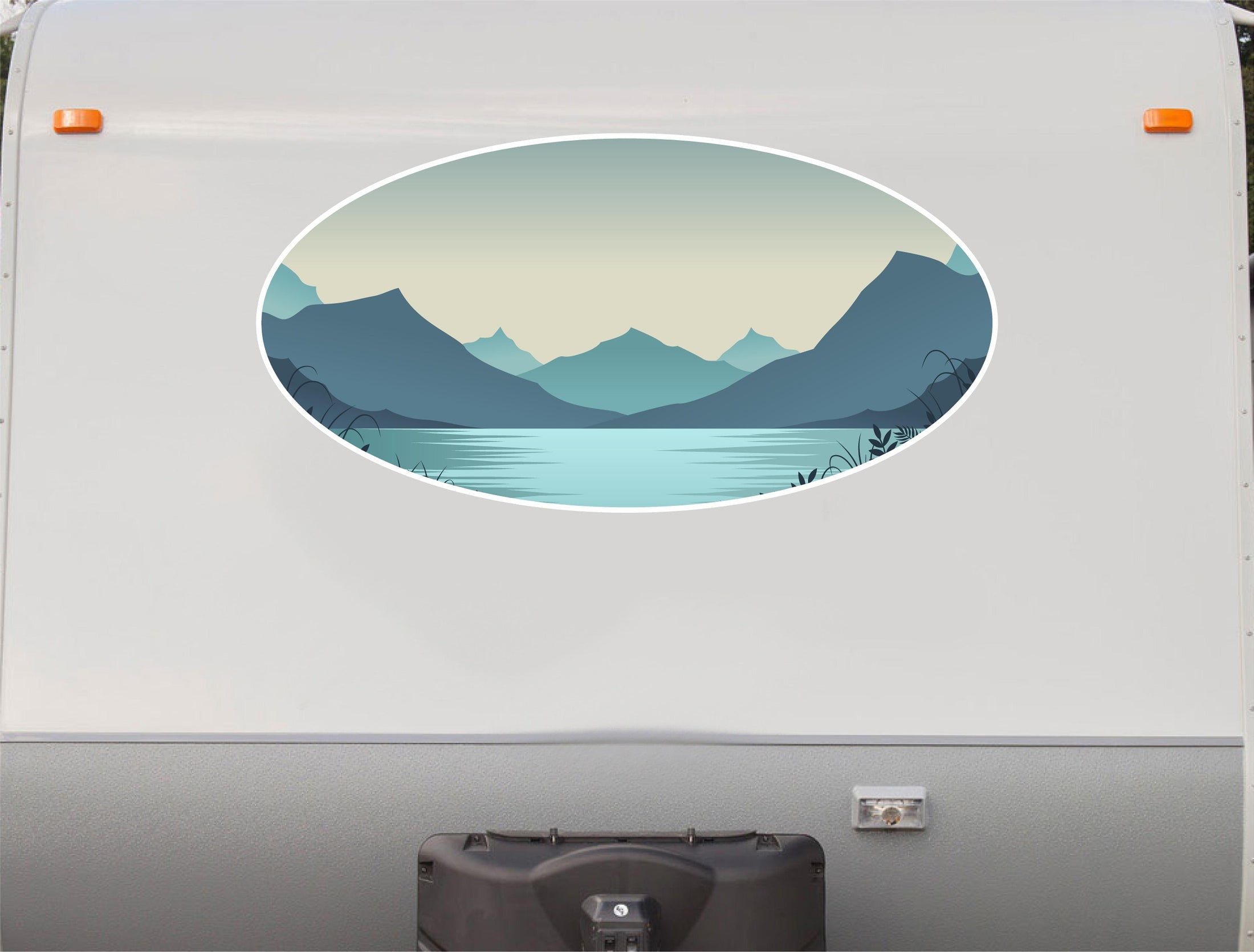 Alpine Adventure RV Camper Decal – Printed & Laminated Scenic Vinyl ...