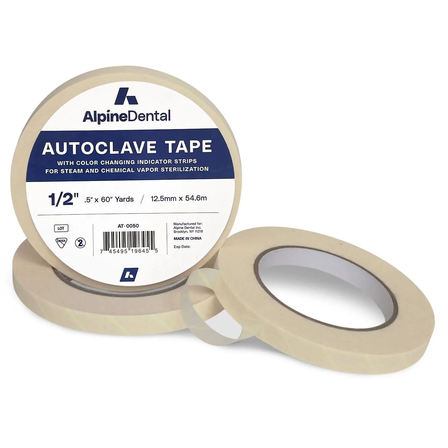 Alpine Autoclave Tape 1/2 inch Wide 60 yd Roll - Walmart.com