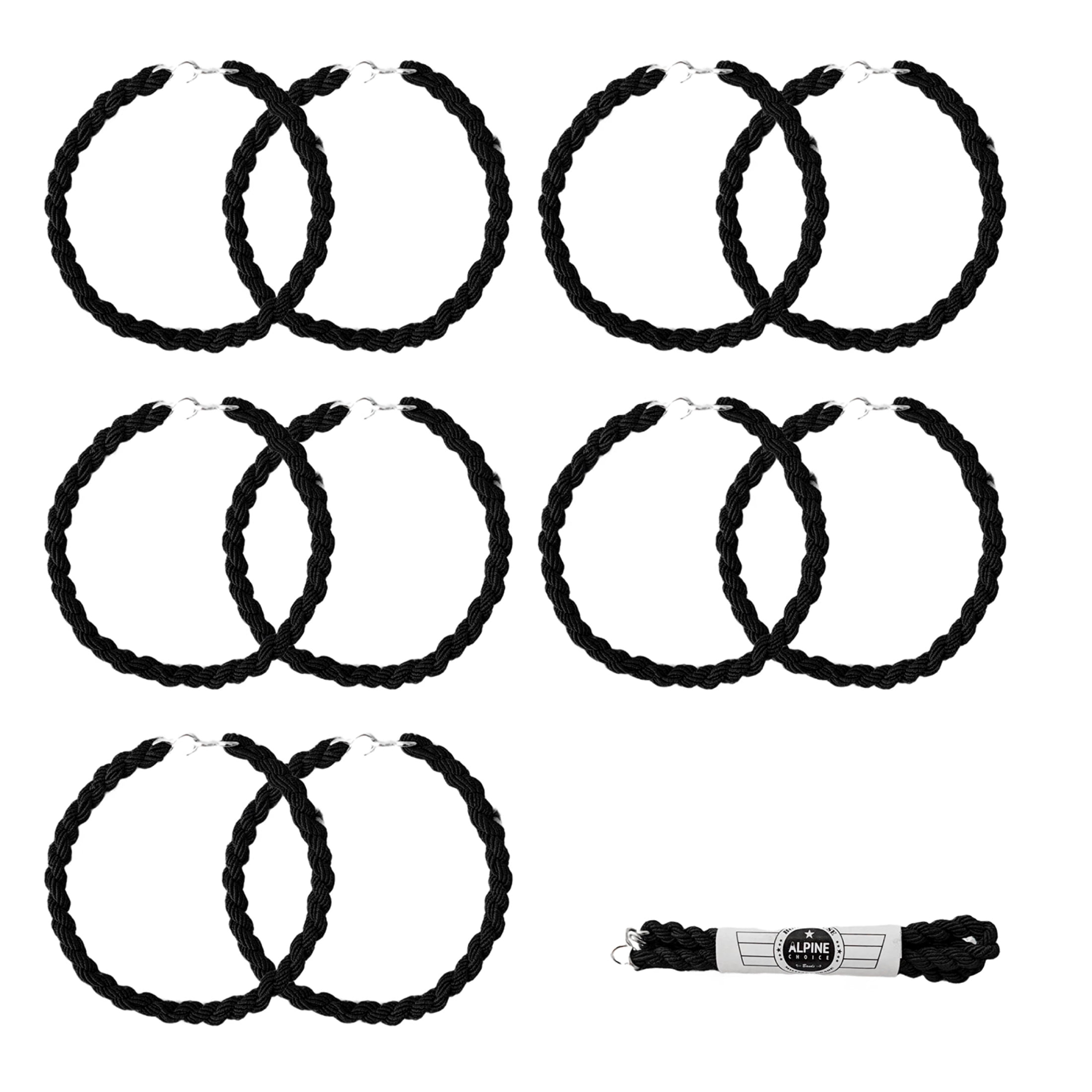 Alpine Choice Military Grade Boot Bands - 5 Pack, Black, Used by USMC ...