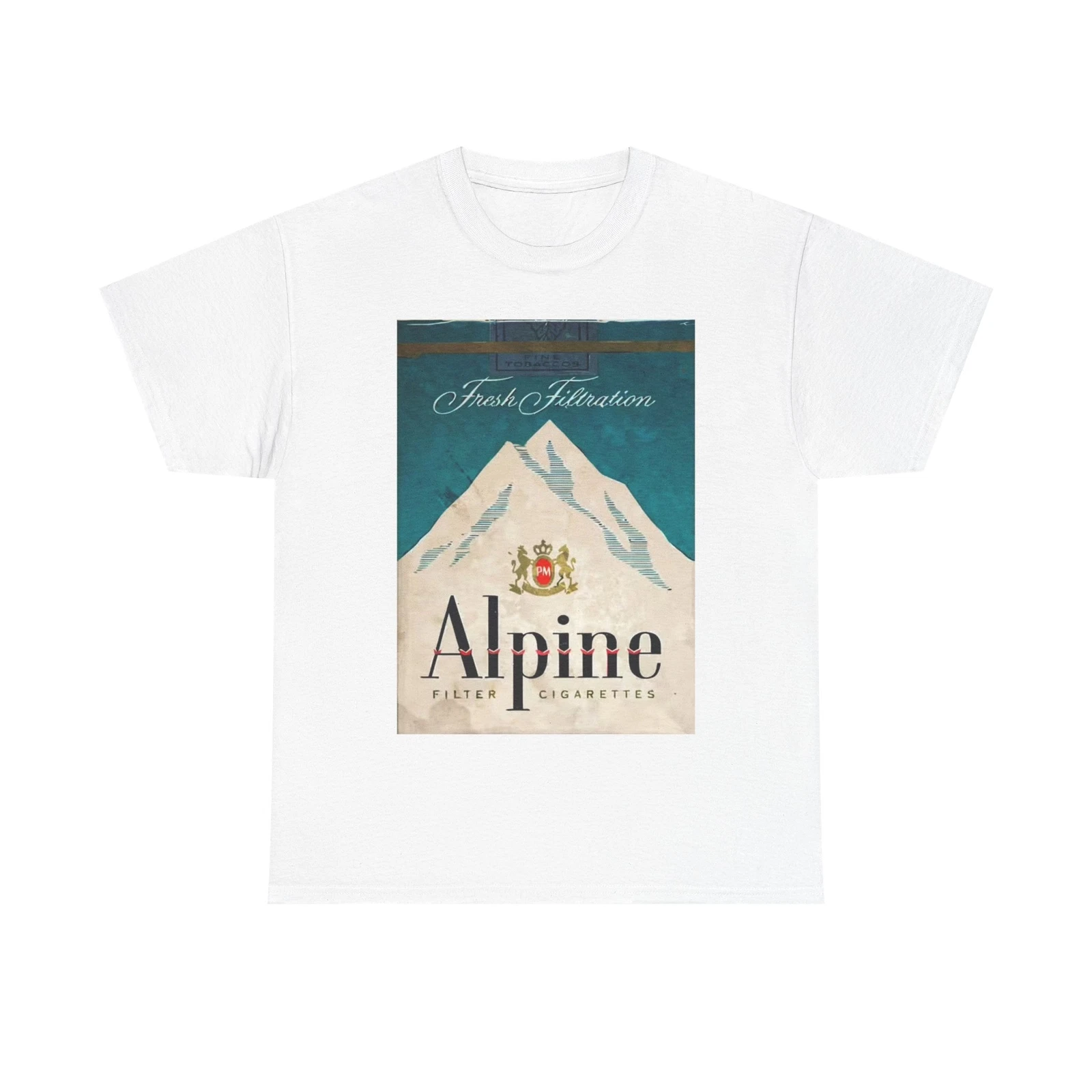 Alpine Cigarette Poster Tshirt Vintage NewPort Menthol Retro Unisex ...
