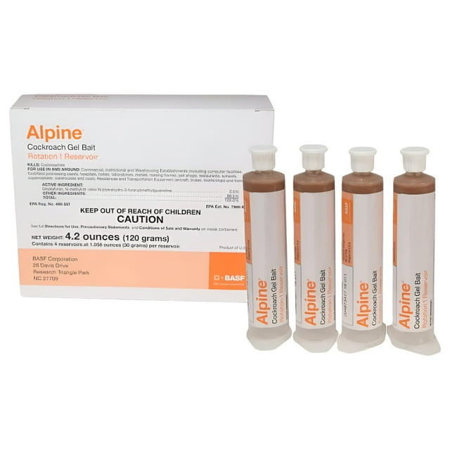 Alpine Cockroach Gel Bait Rotation 1, 4x30g Reservoirs - Walmart.com