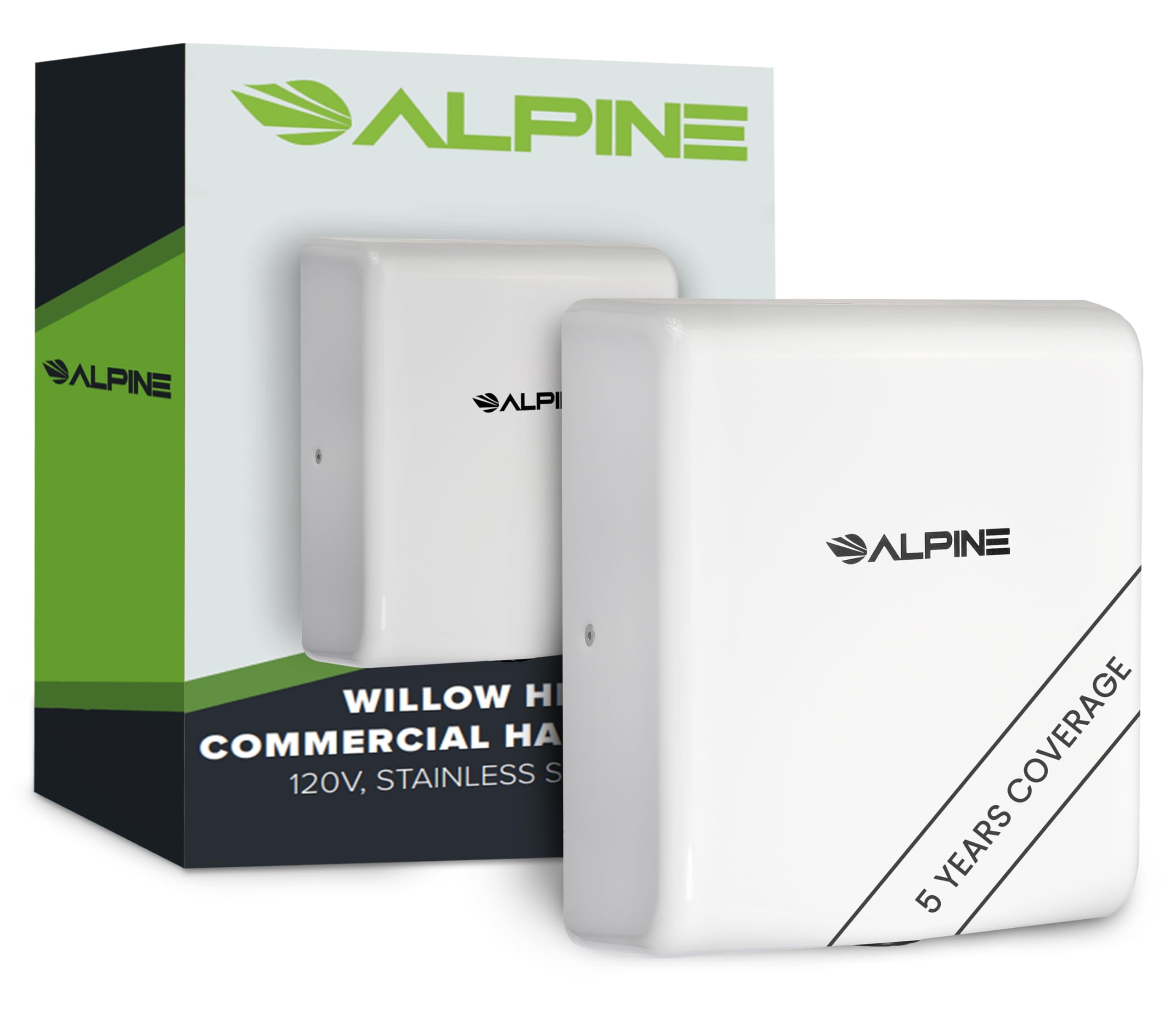 Alpine Commercial Hand Dryer with HEPA Filter, 8 Seconds Extreme Speed ...