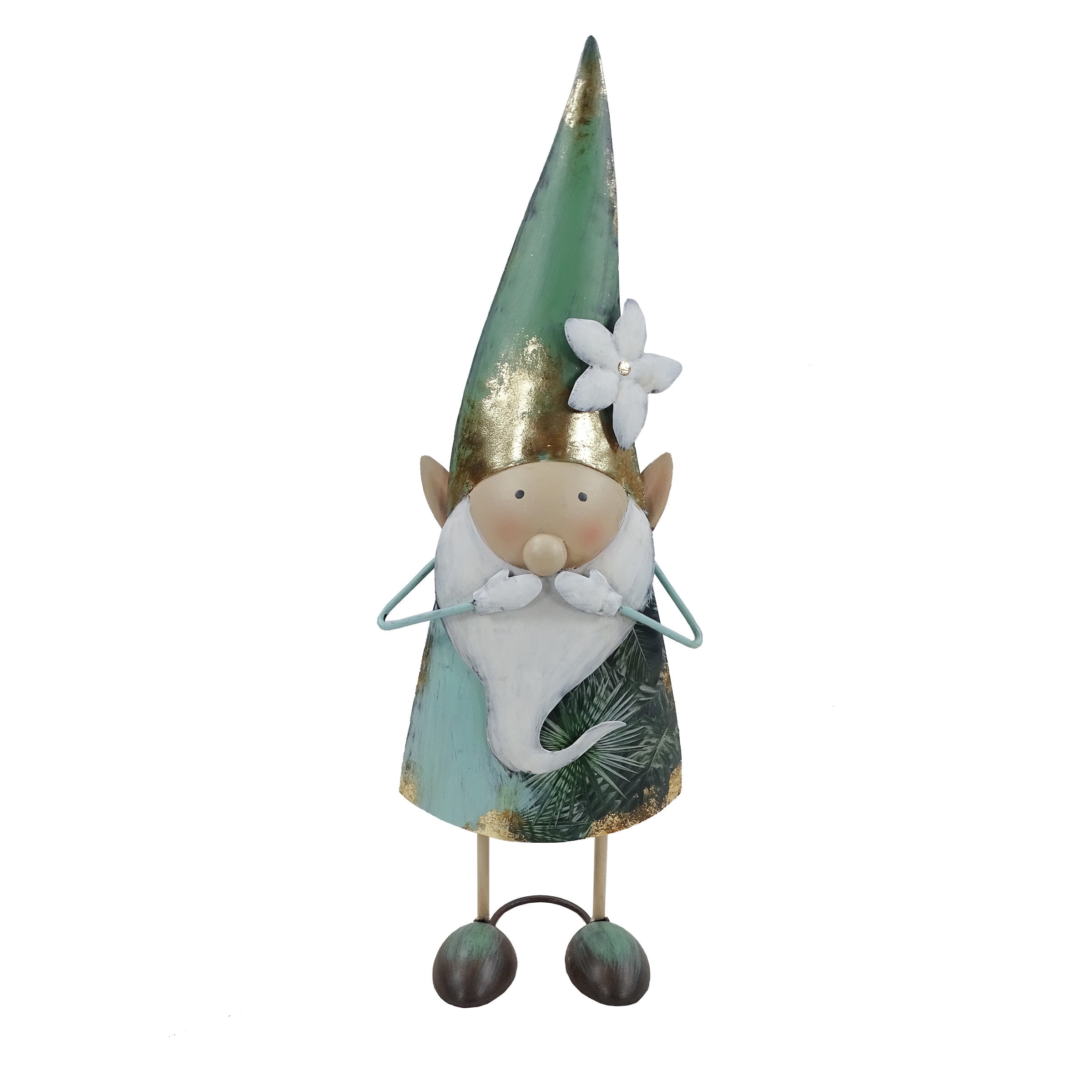 Alpine Corporation 18"H Speak No Evil Metal Gnome Décor for Patio ...