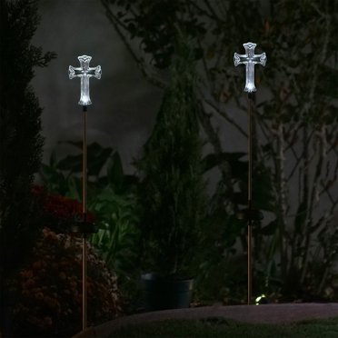 Ideaworks JB7864 Solar Pathway Garden Lights - Set of 4 - Walmart.com