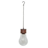 Alpine Corporation 8" Hanging Solar LED Light Bulb, Bronze - Walmart.com