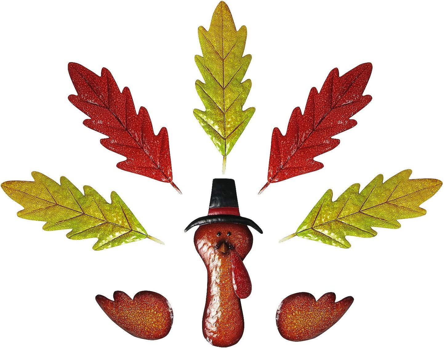 Alpine Corp. Large Pumpkin Turkey Decorating Kit, Iron Pieces, 10-Inch ...