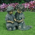 Free Shipping! Alpine Corporation Girl and Boy Reading Statue Set ...