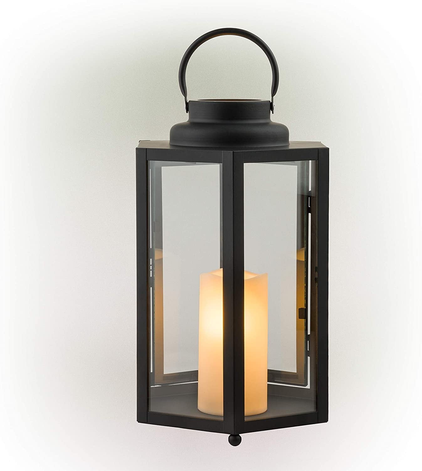 Alpine Corporation IVY104HH-S Alpine 14" Tall Hexagonal Solar Powered ...