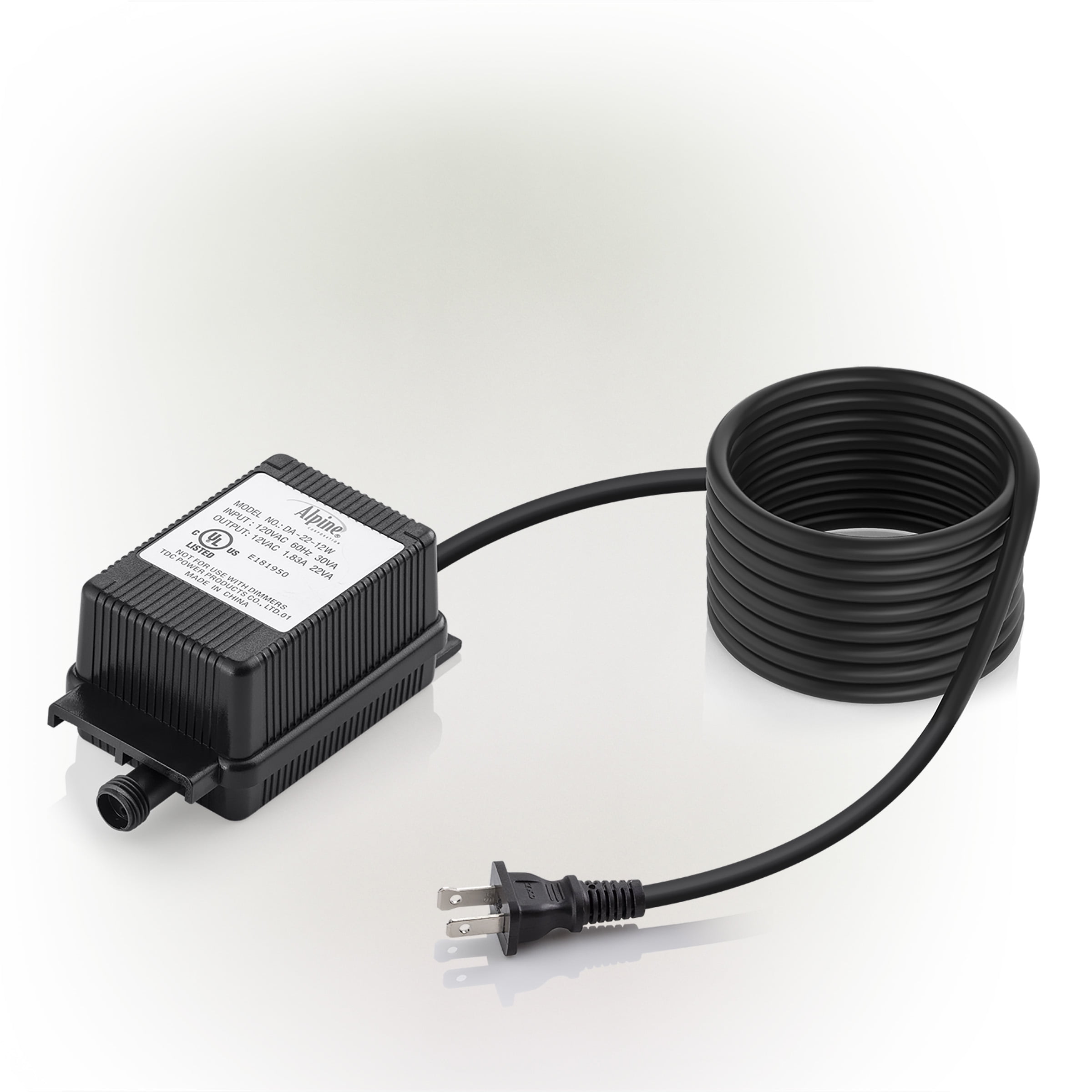 Alpine Corporation Outdoor 22W Replacement Transformer with Photo Cell ...