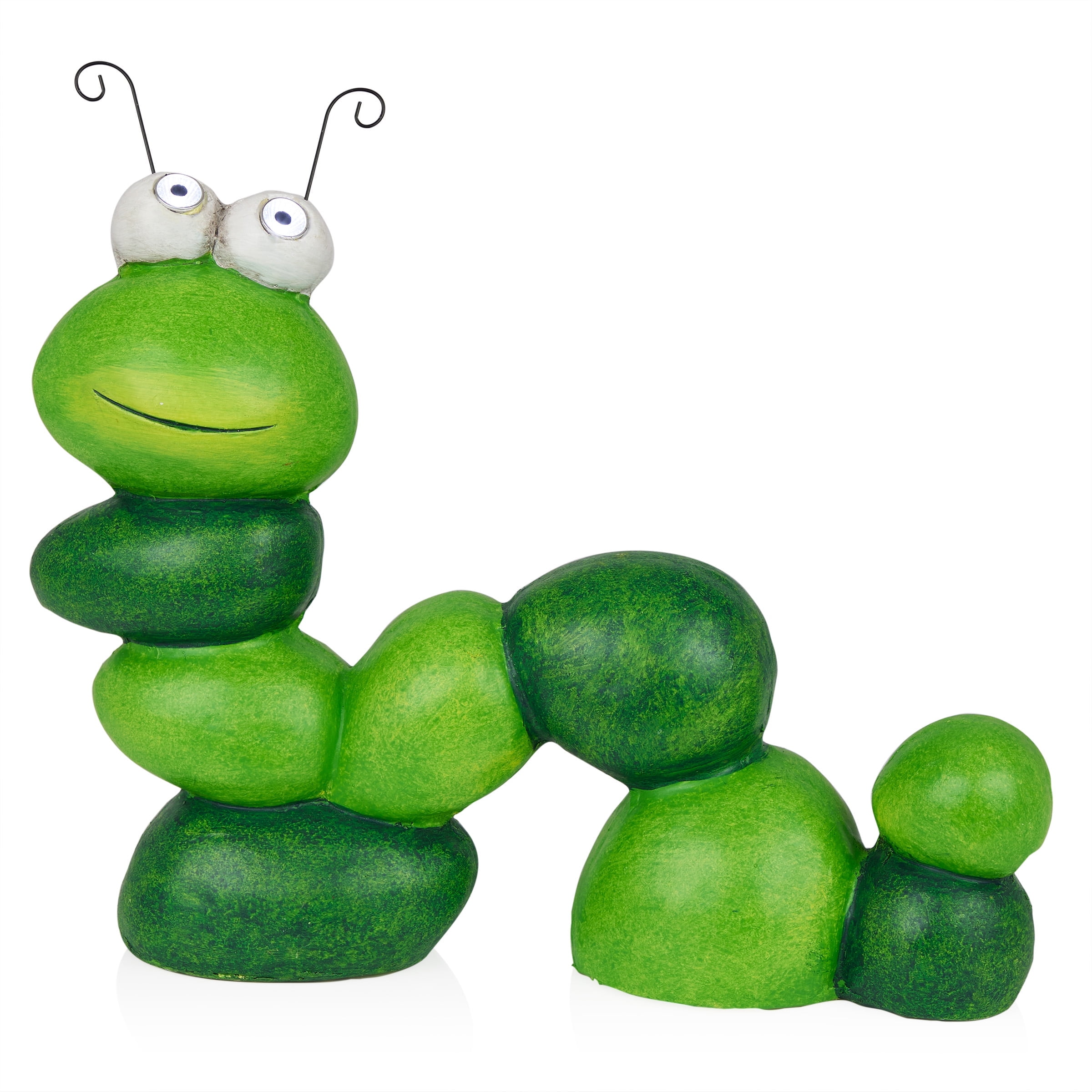 Alpine Corporation Solar Caterpillar Statuary w/ LED Light-Up Eyes ...