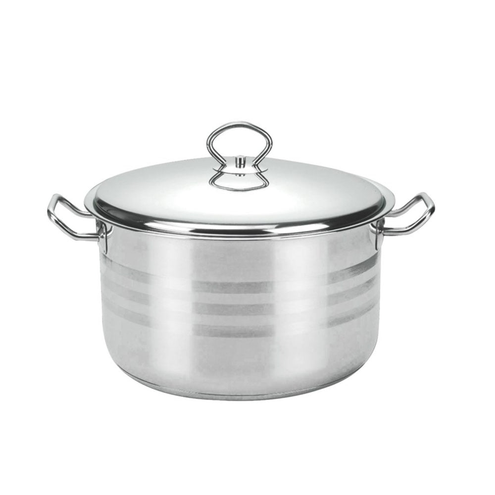 Alpine Cuisine Stainless Steel Dutch Oven with Lid & Easy Cool Handle ...