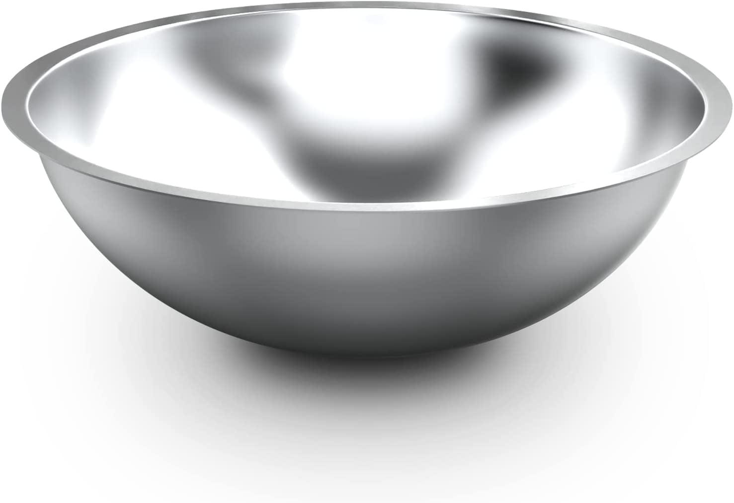 Alpine Cuisine 8-Quart Stainless Steel Kitchen Mixing Bowls, Salad ...