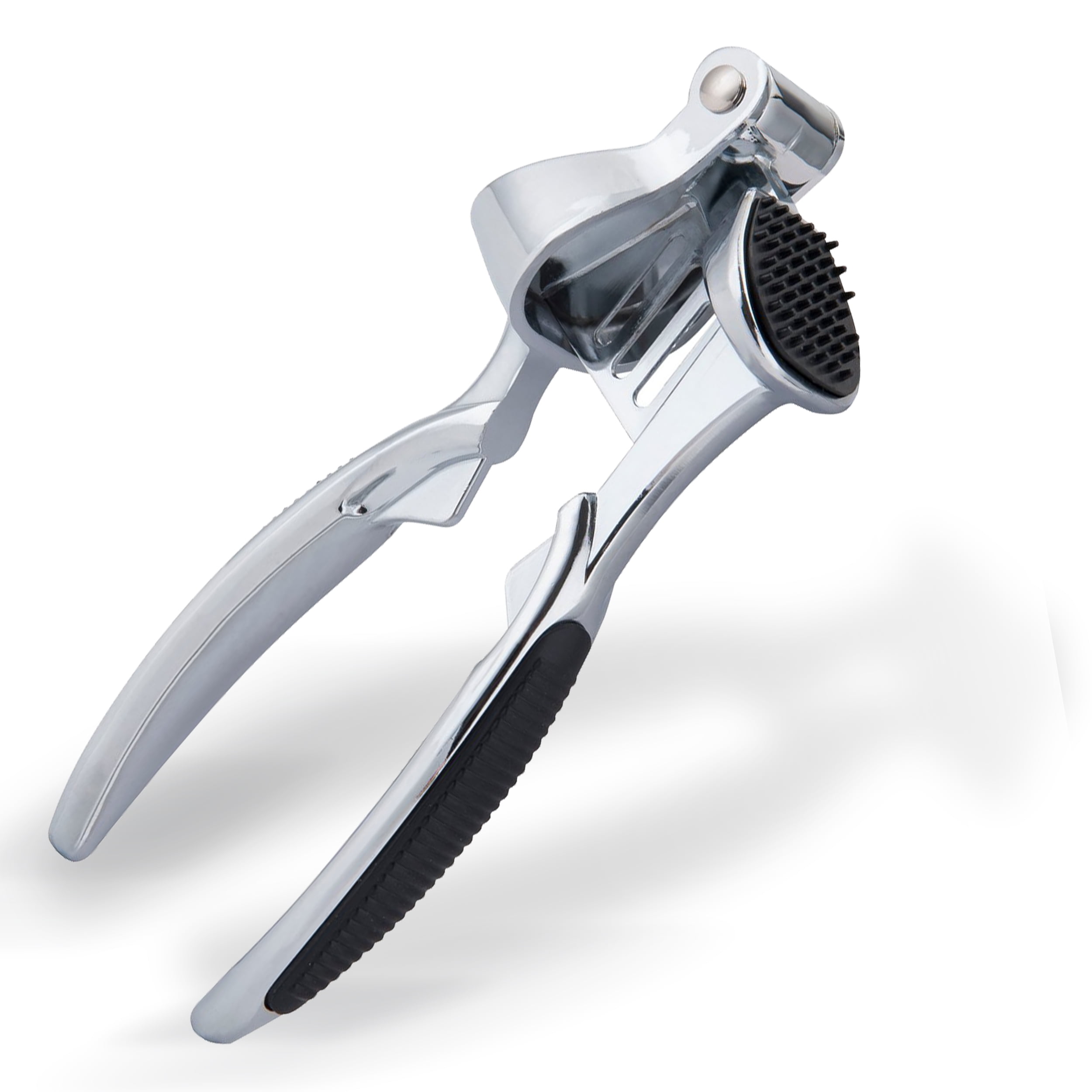 Alpine Cuisine Heavy-Duty Zinc Alloy Garlic Press 7.5in with Ergonomic ...
