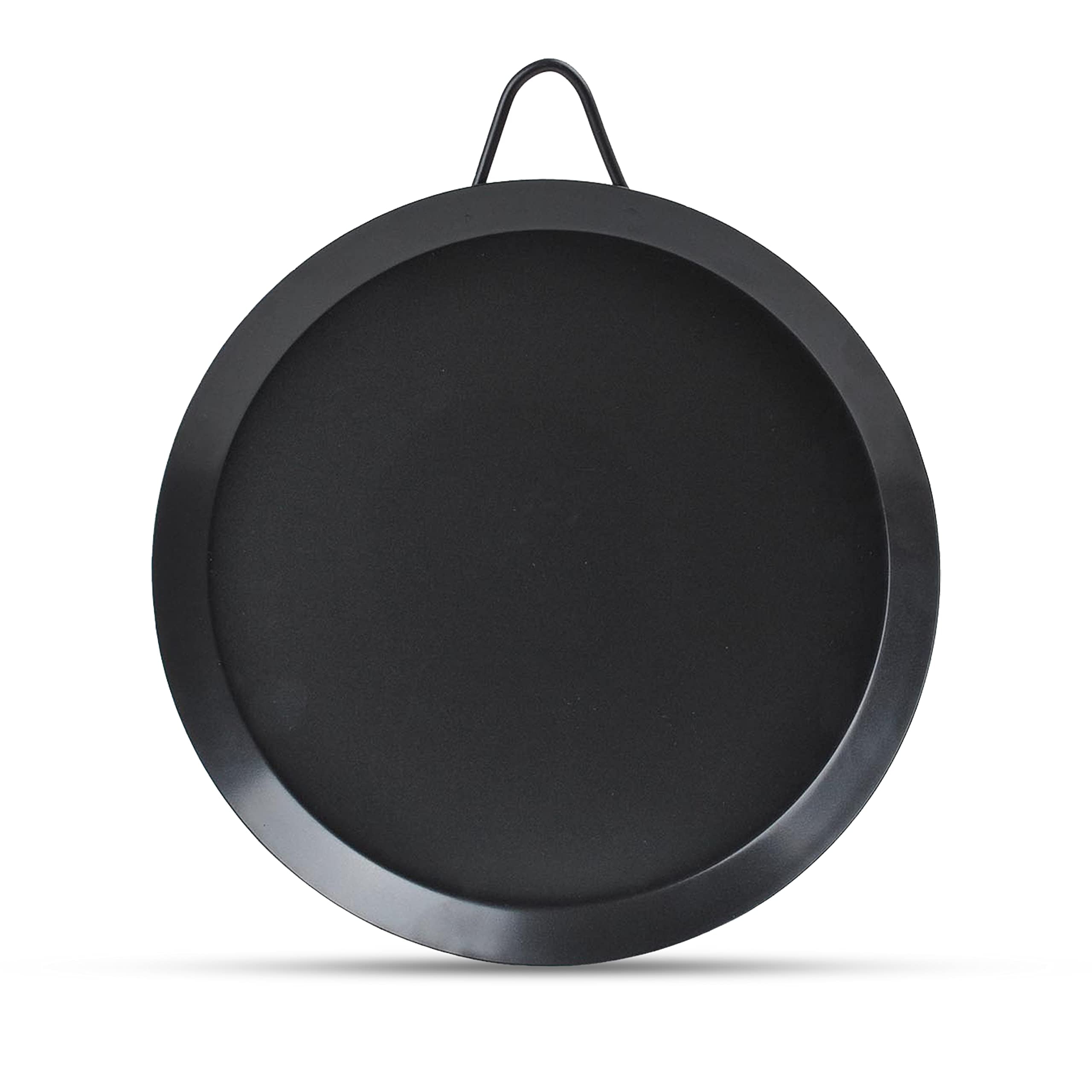 Alpine Cuisine Nonstick Round Comal Griddle 8-Inch - Black Carbon Steel ...