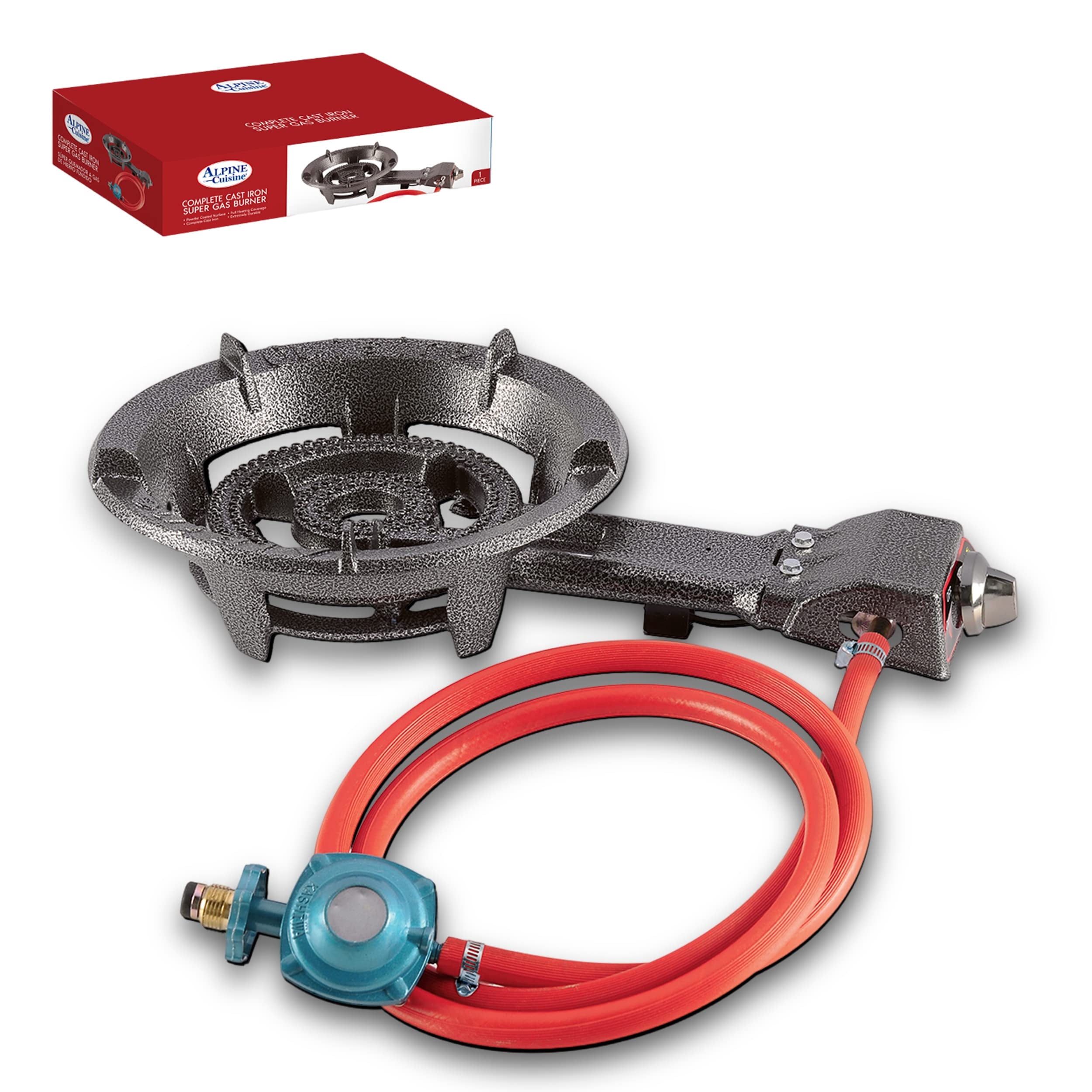 Alpine Cuisine Propane Burner Outdoor Stove with Regulator and Hose ...