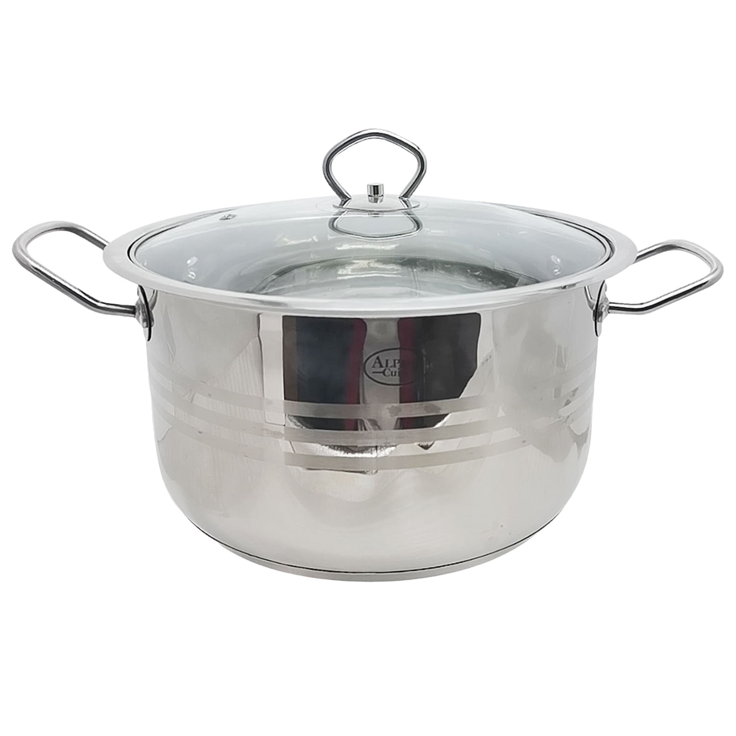 Alpine Cuisine Stainless Steel Dutch Oven with Lid 3.5 Quart & Easy ...