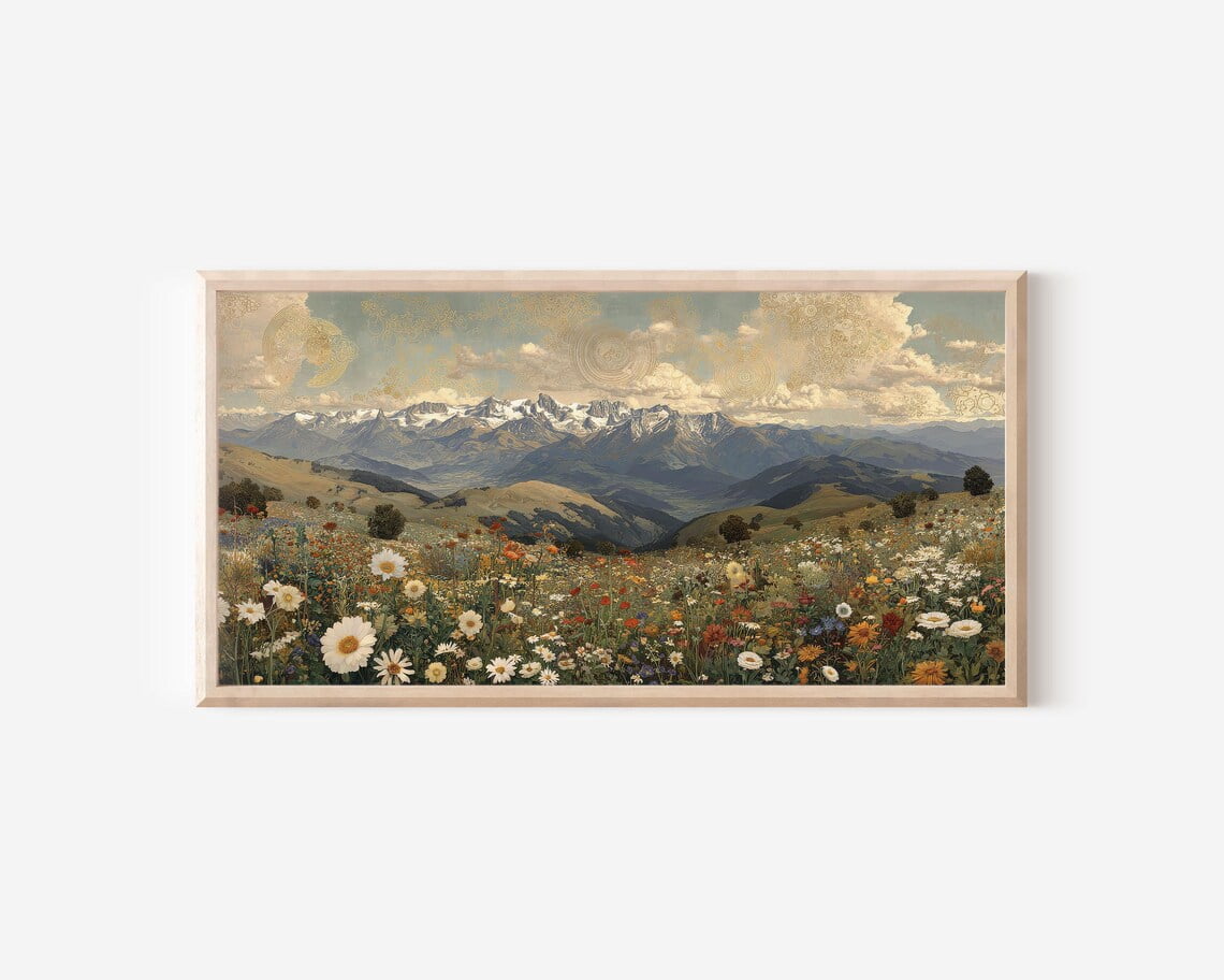 Alpine Daisy Wildflower Wall Art Print, Unframed Paper Poster 11x14in ...