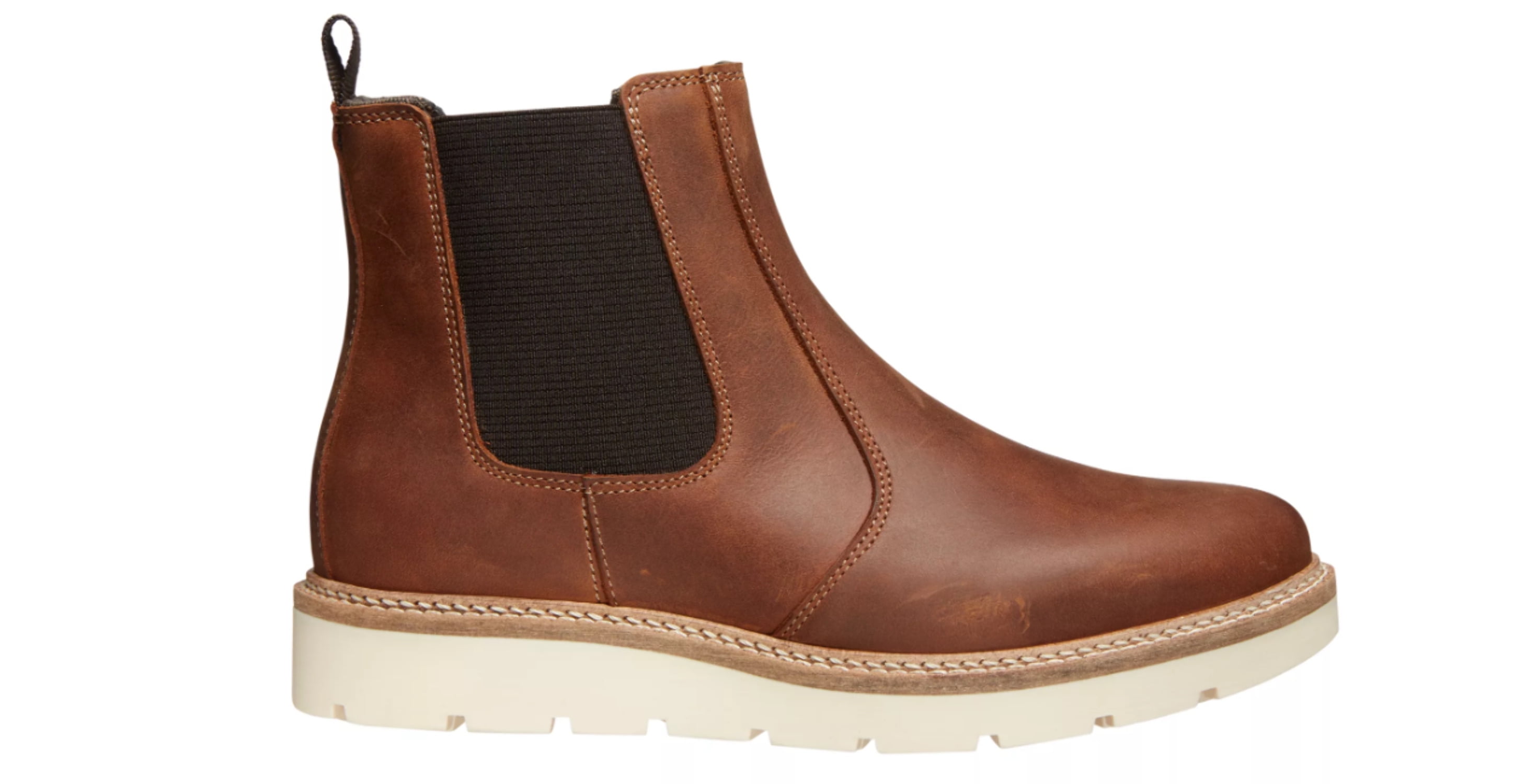 Alpine Design Blaze Chelsea Leather Boot Tan/ Ivory/Black Italy Womens ...