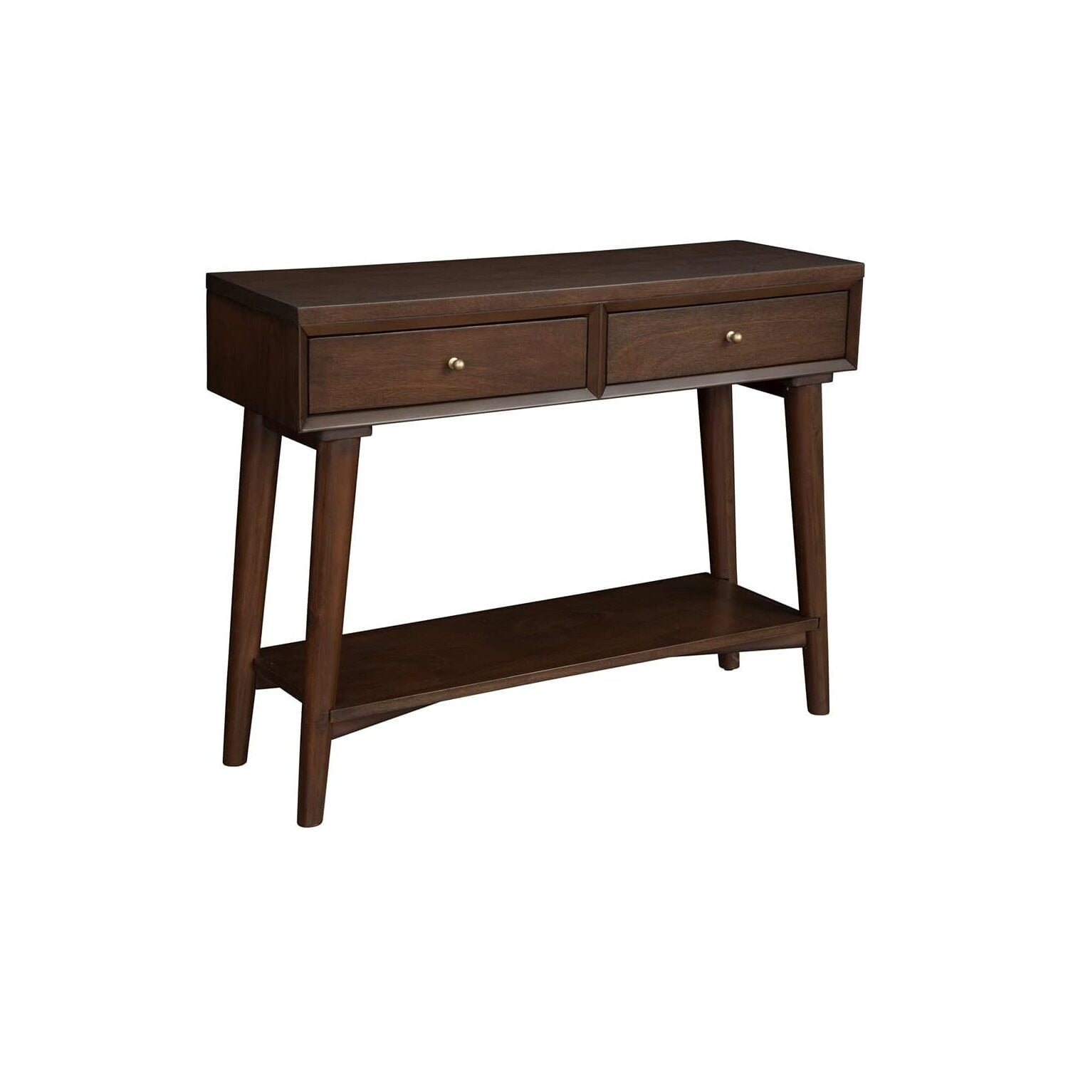 Flynn Console Table, Walnut - Walmart.com