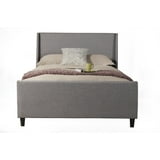Alpine Furniture Amber Upholstered Platform Bed, Multiple Sizes ...