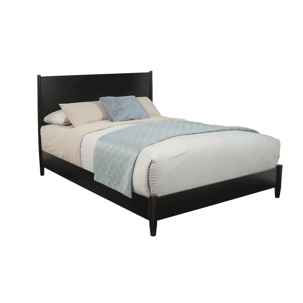 Alpine Furniture Flynn Queen Platform Bed in Black - Walmart.com