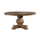 "Alpine Furniture Kensington 60"" Solid Pine Round Dining Table ...