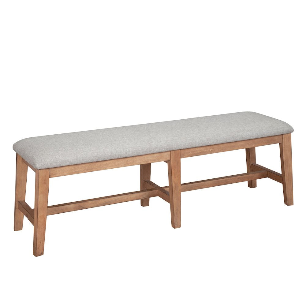 Alpine Furniture Olejo Solid Pine Dining Bench in Natural - Walmart.com