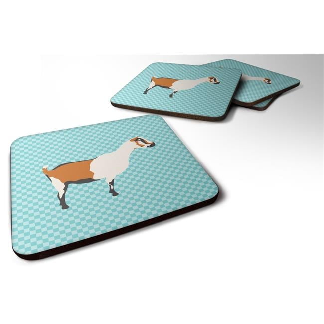 Alpine Goat Blue Check Foam Coaster - Set of 4 - Walmart.com