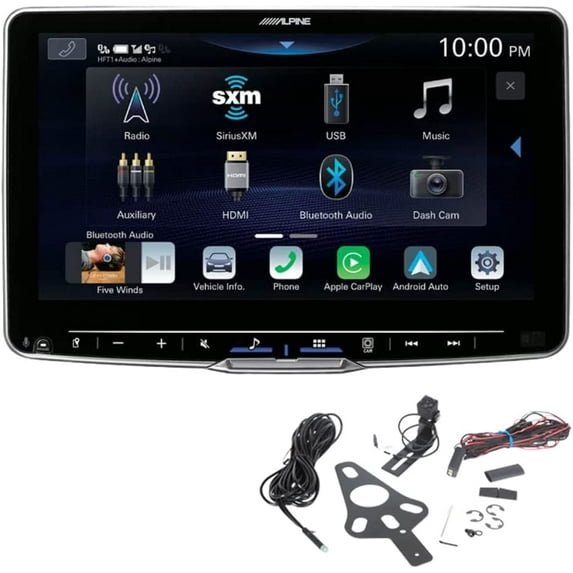 Alpine Halo9 ILX-F509 9" Digital Multimedia Receiver, HCE-RCAM-WRA ...
